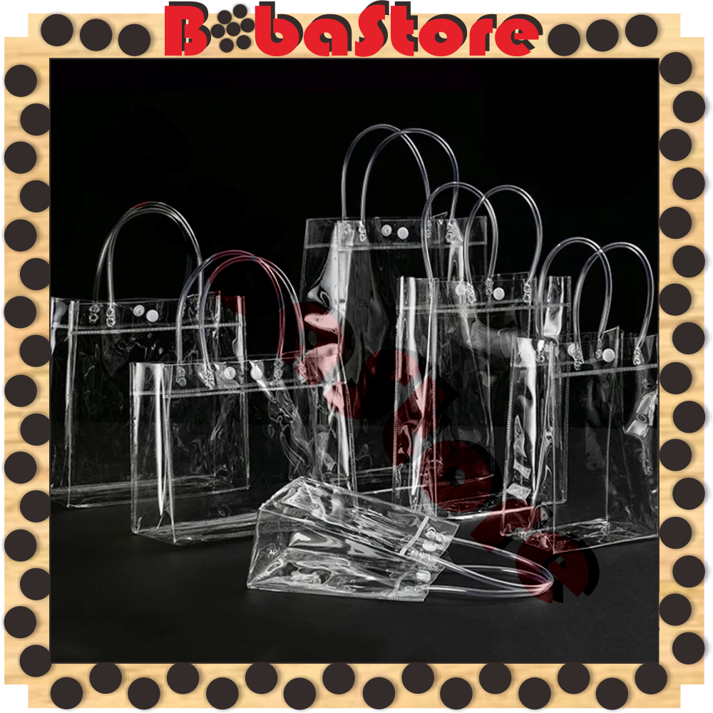 Jual ⭐Bobastore⭐ Totebag Transparant | Tas Mika PVC Transparan | Tas ...