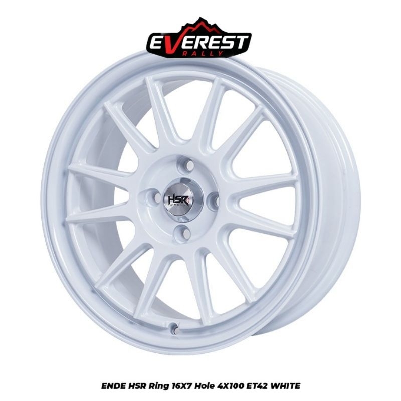 Jual VELG MOBIL HSR ENDE RING 16 LEBAR 7 HOLE 4X100 ET42 WHITE | Shopee Indonesia