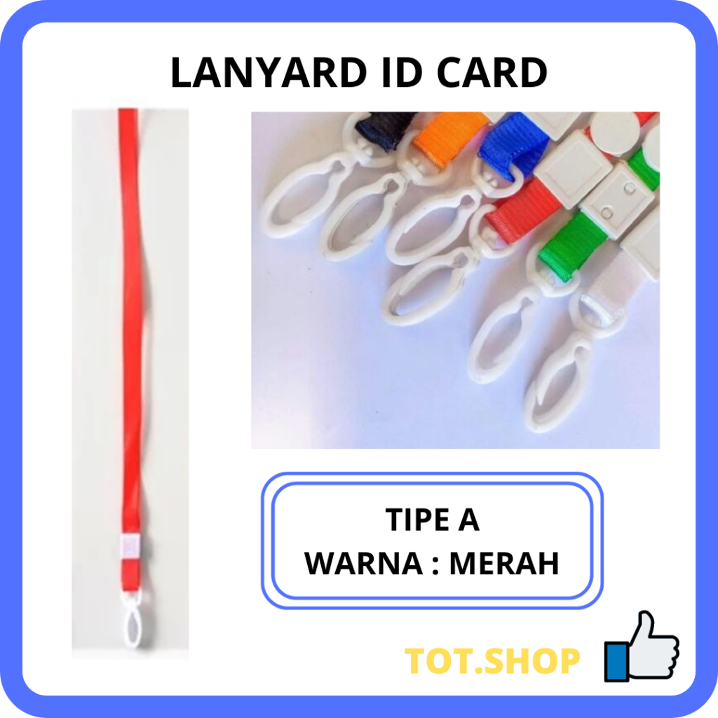 Jual LENGKAP ID Card Holder Mika Tali Lanyard Stopper Name Tag ...