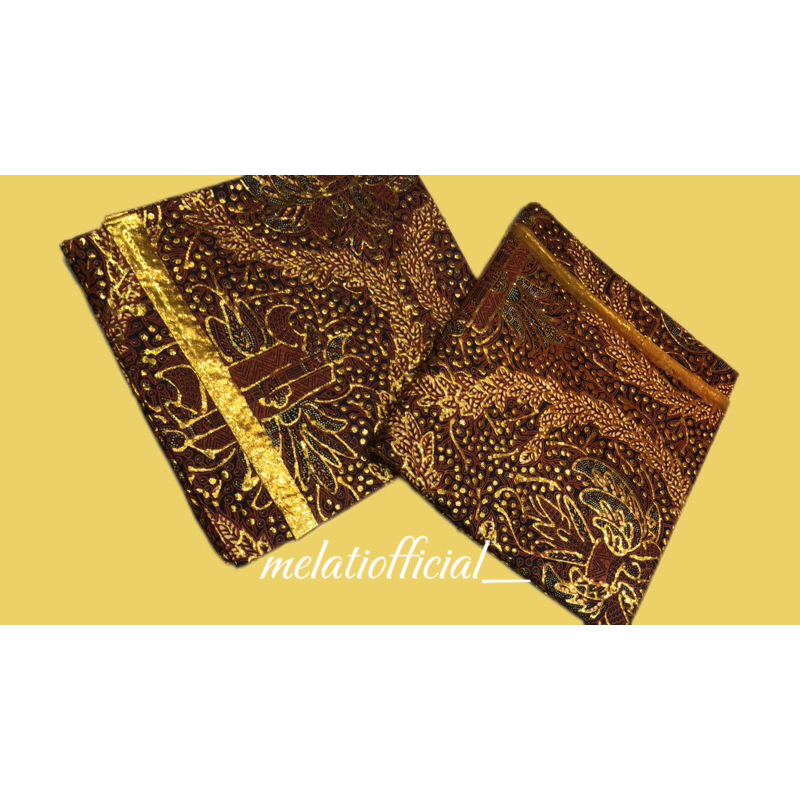 Jual kain pengantin prada / kain batik jawa / kain prada lembaran ...