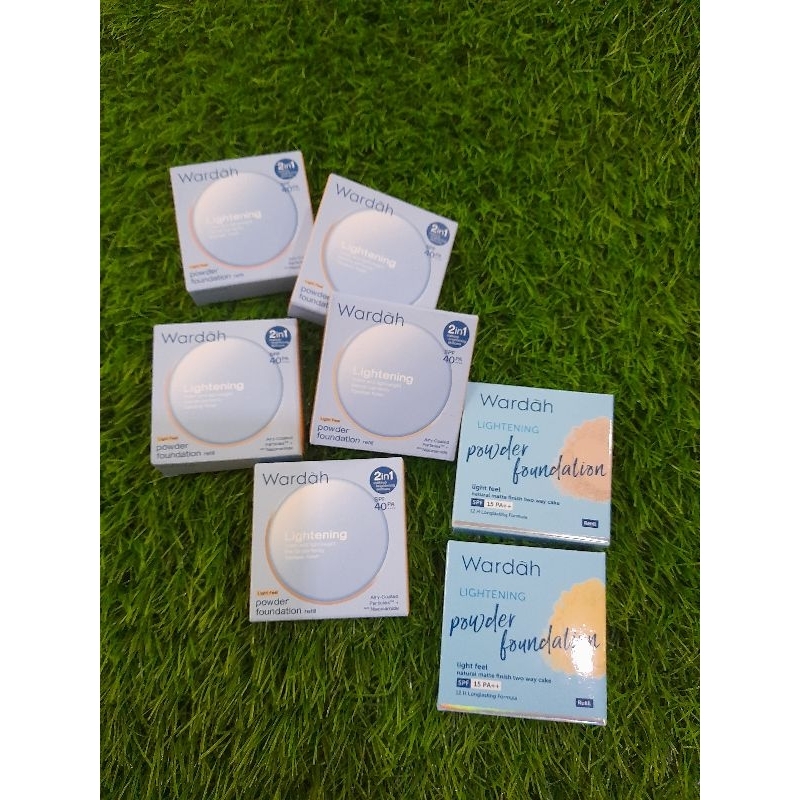 Jual Wardah refill lightening powder foundation twc spf 40 kemasan BARU ...