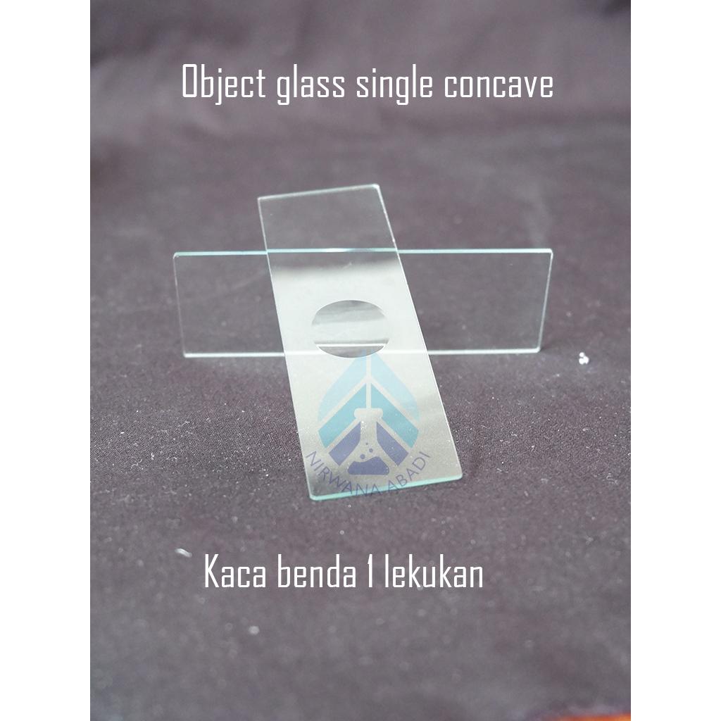 Jual Kaca benda 1 lekukan Object glass concave Kaca Preparat | Shopee ...