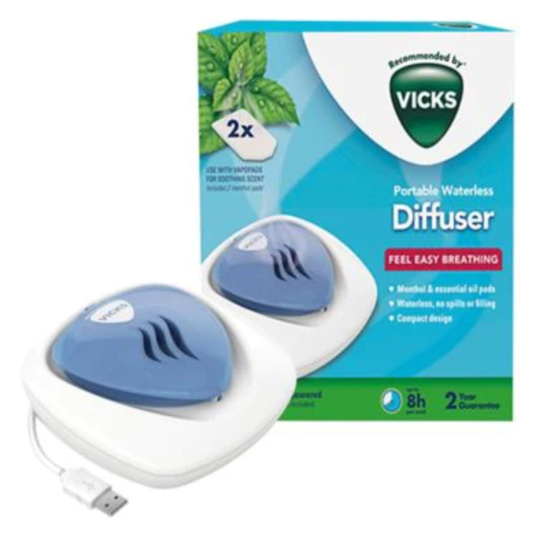 Jual Vicks Portable Waterless Diffuser - Feel Easy Breathing Menthol ...