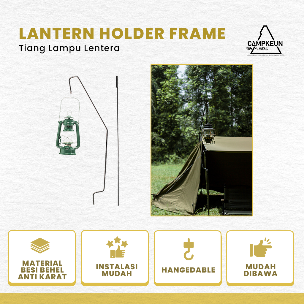 Jual Tiang Lampu Lentera Camping Portable Campkeun Ready Stock Include ...