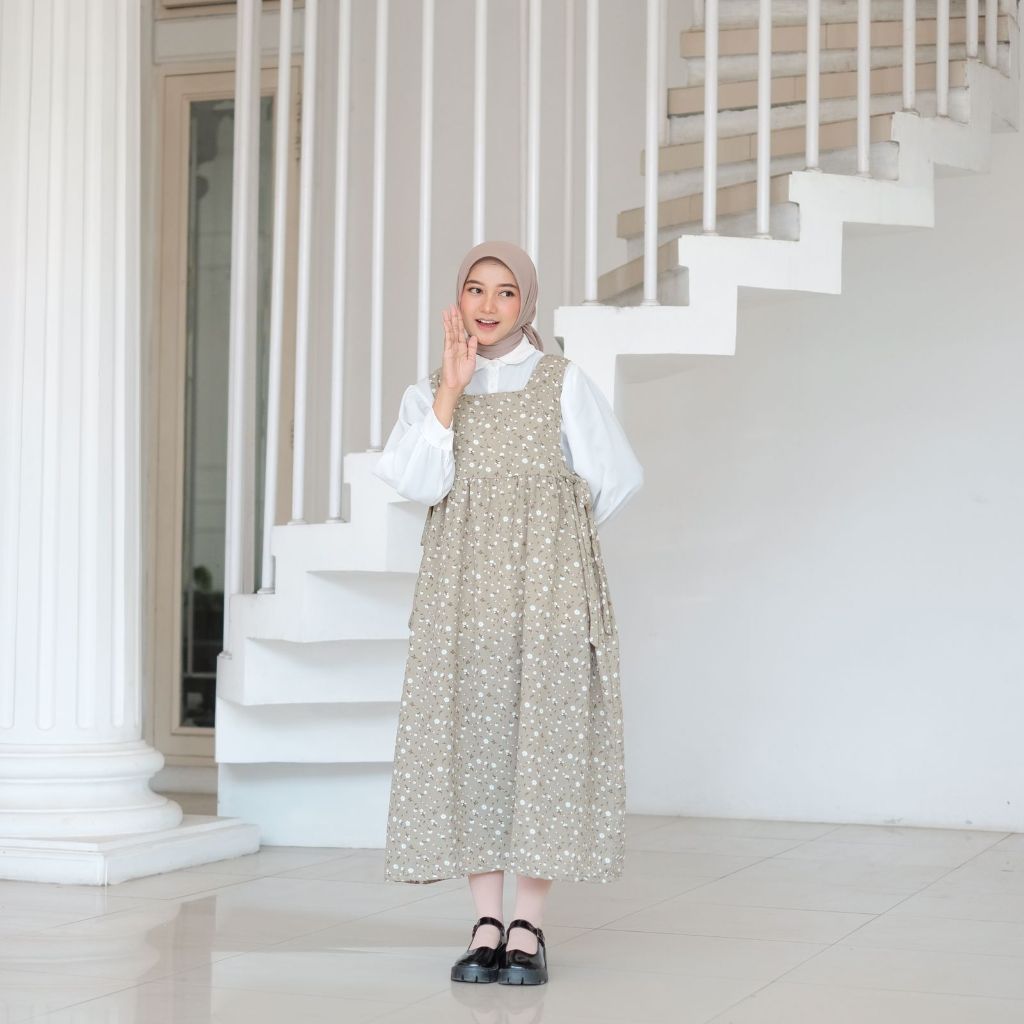 Jual OVERALL MOTIF BUNGA / OVERALL HIMARI DRESS / CAMELIA MIDI DRESS ...