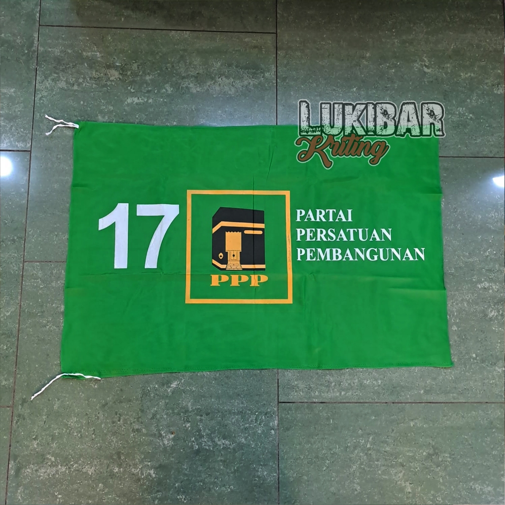 Jual bendera PPP ukuran 60x90 cm | Shopee Indonesia