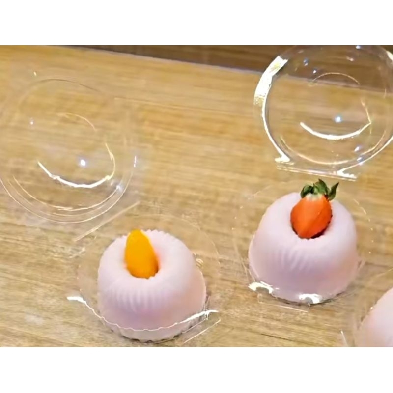 Jual mika mochi / bolu kecil / pudding 8.5cm tinggi 7cm isi 50 | Shopee ...