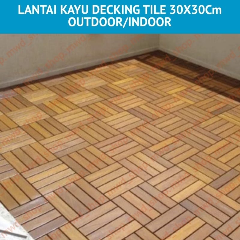 Jual LANTAI KAYU DECKING TILE OUTDOOR/INDOOR | Shopee Indonesia