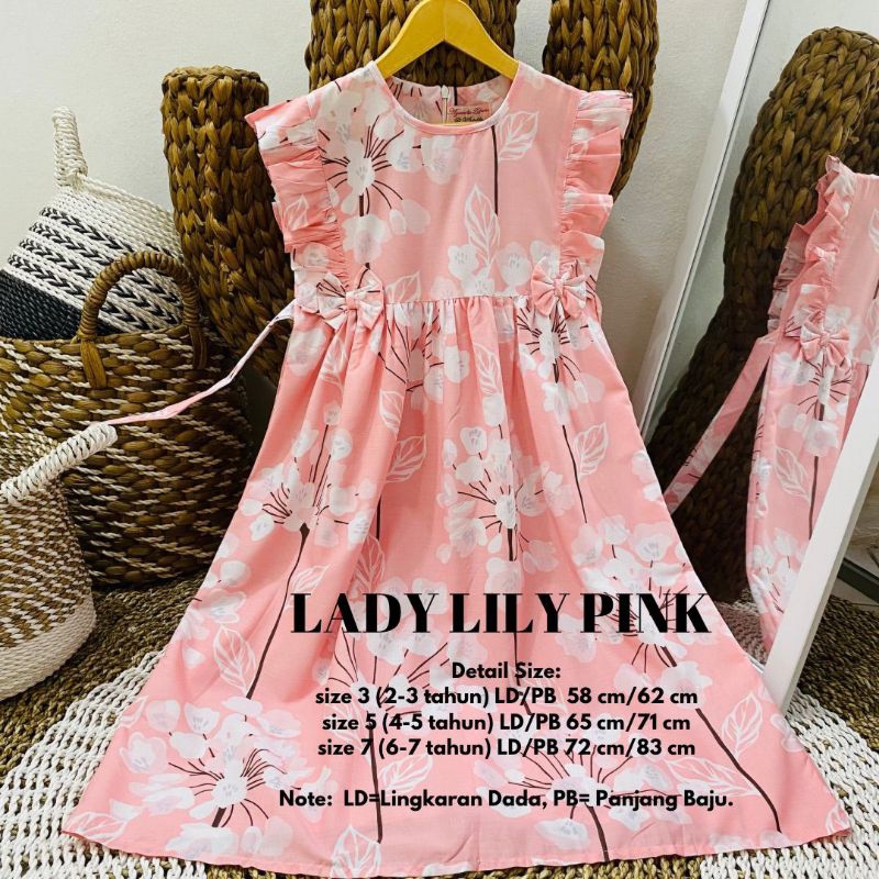 Jual WHITELILY - Lady Lily Pink - Dress Anak Perempuan 2-7 Tahun ...