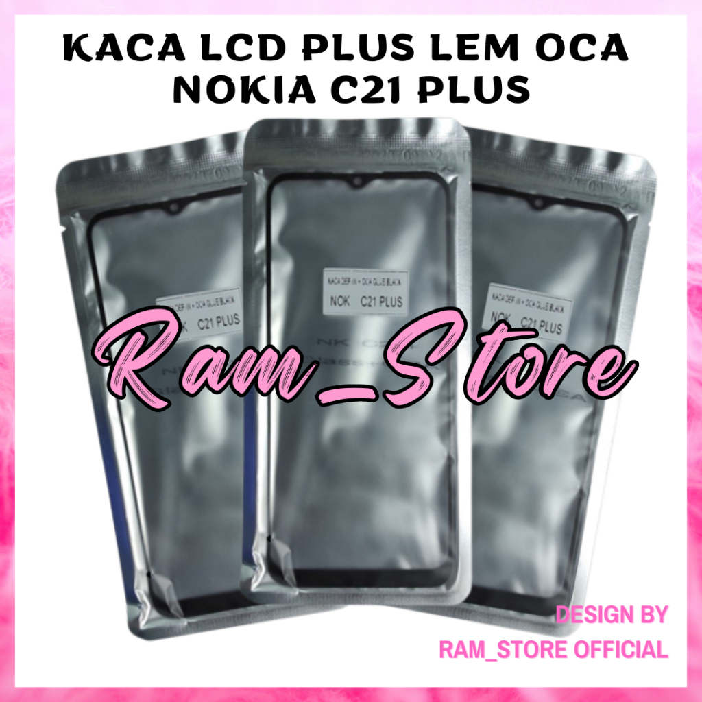 Jual Glass Kaca Lcd NOKIA C21 PLUS Touchscreen Depan Plus Lem Oca ...