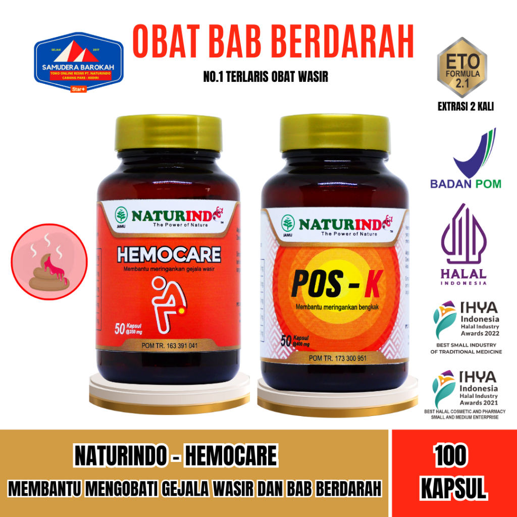 Jual Naturindo Hemocare Obat Bab Berdarah Wasir Fistula Ani Abses ...