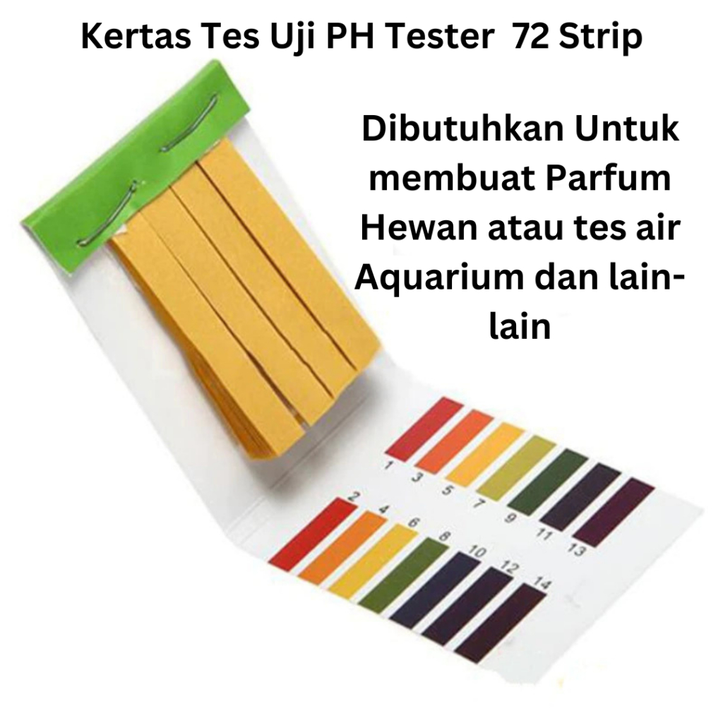 Jual Kertas Tes Uji PH Tester 72 Strip Dibutuhkan Untuk membuat Parfum ...