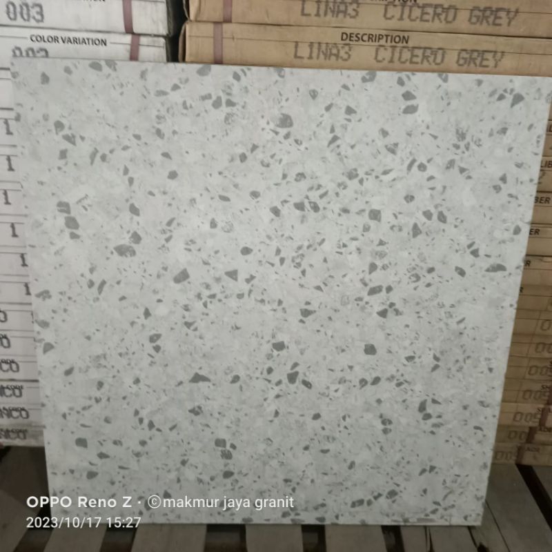 Jual Granit Lantai Mat 60x60 terazo Santiago grigio concord | Shopee ...