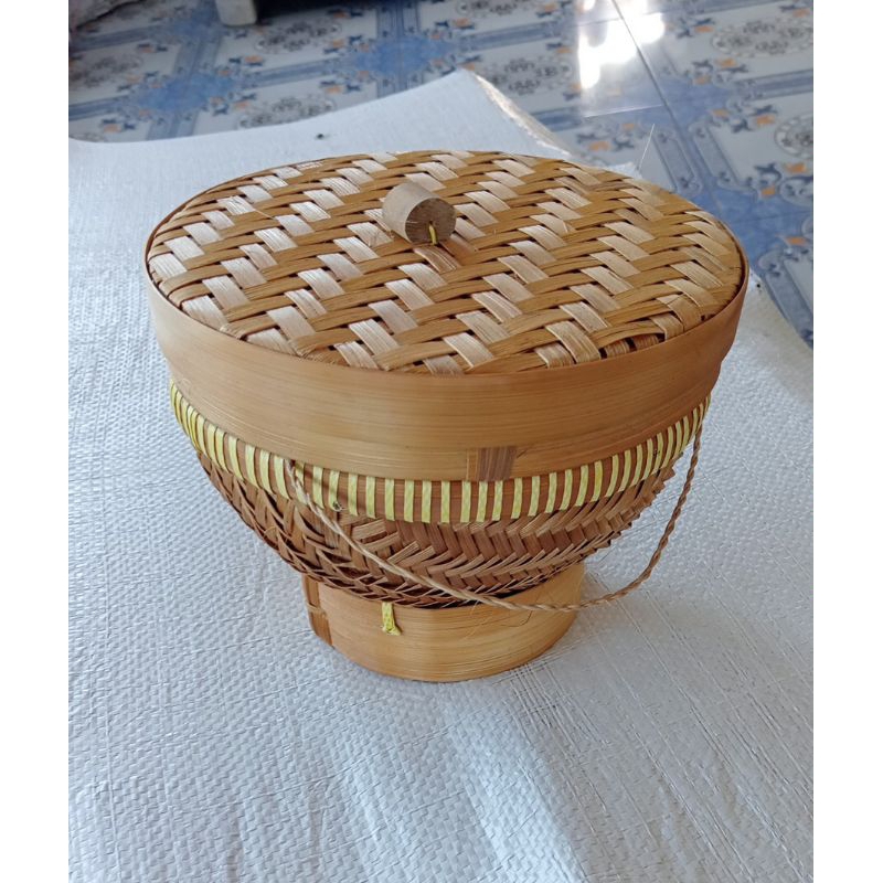 Jual wakul bambu/bakul bambu/tempat nasi/ceting bambu | Shopee Indonesia
