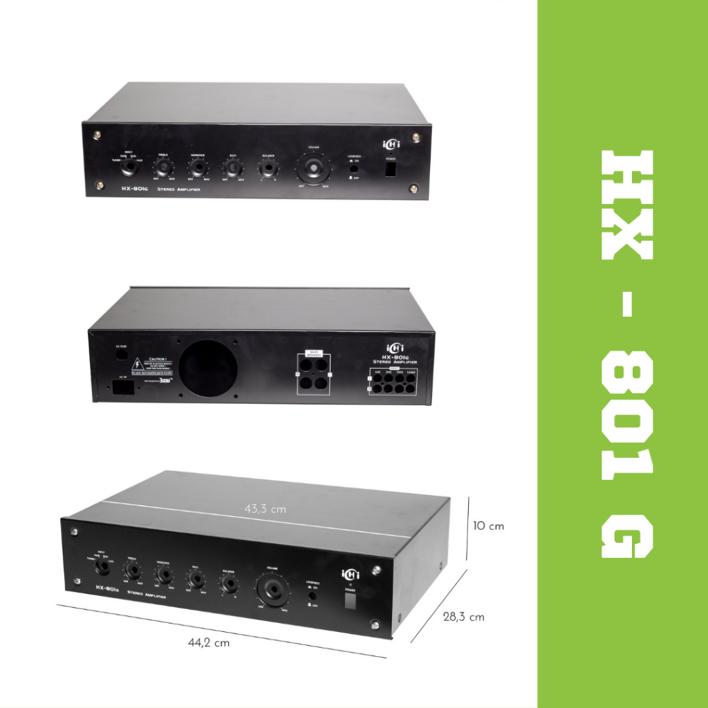 Jual Box Amplifier HX-801G HK 201 Casing Kosongan 10A 10 A by ICHI ...