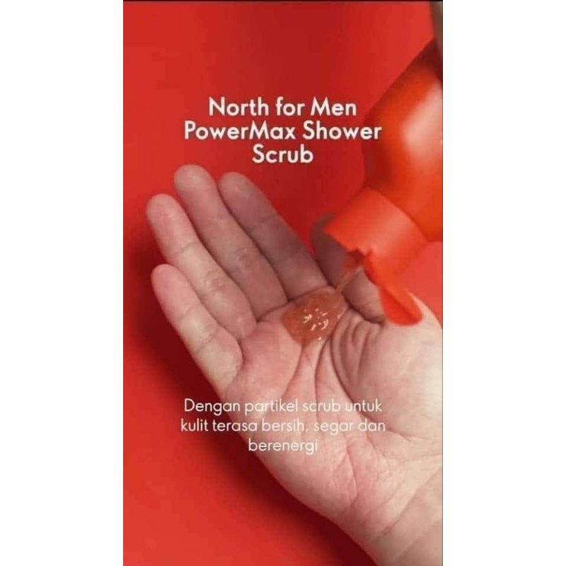 Jual 38614 North for men power max shower Scrub | Shopee Indonesia