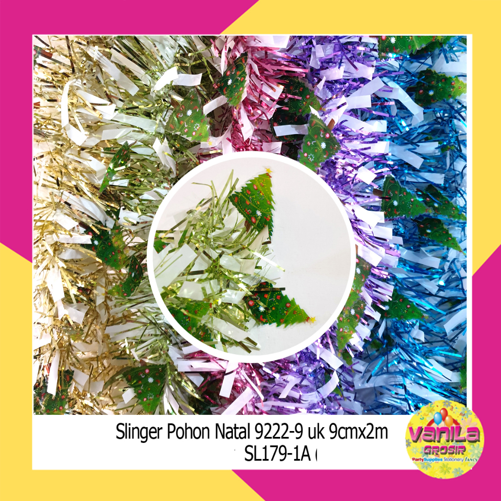 Jual (1Pcs) Slinger Pohon Natal, slinger ornamen Pohon Natal, slinger ...