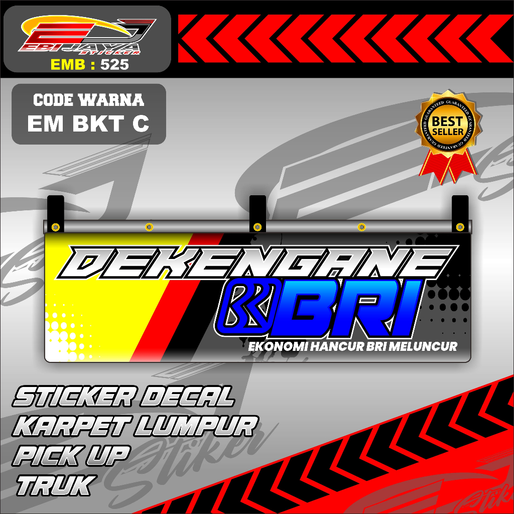 Jual STIKER DECAL KARPET LUMPUR VARIASI SEMUA JENIS PICK UP-STIKER ...