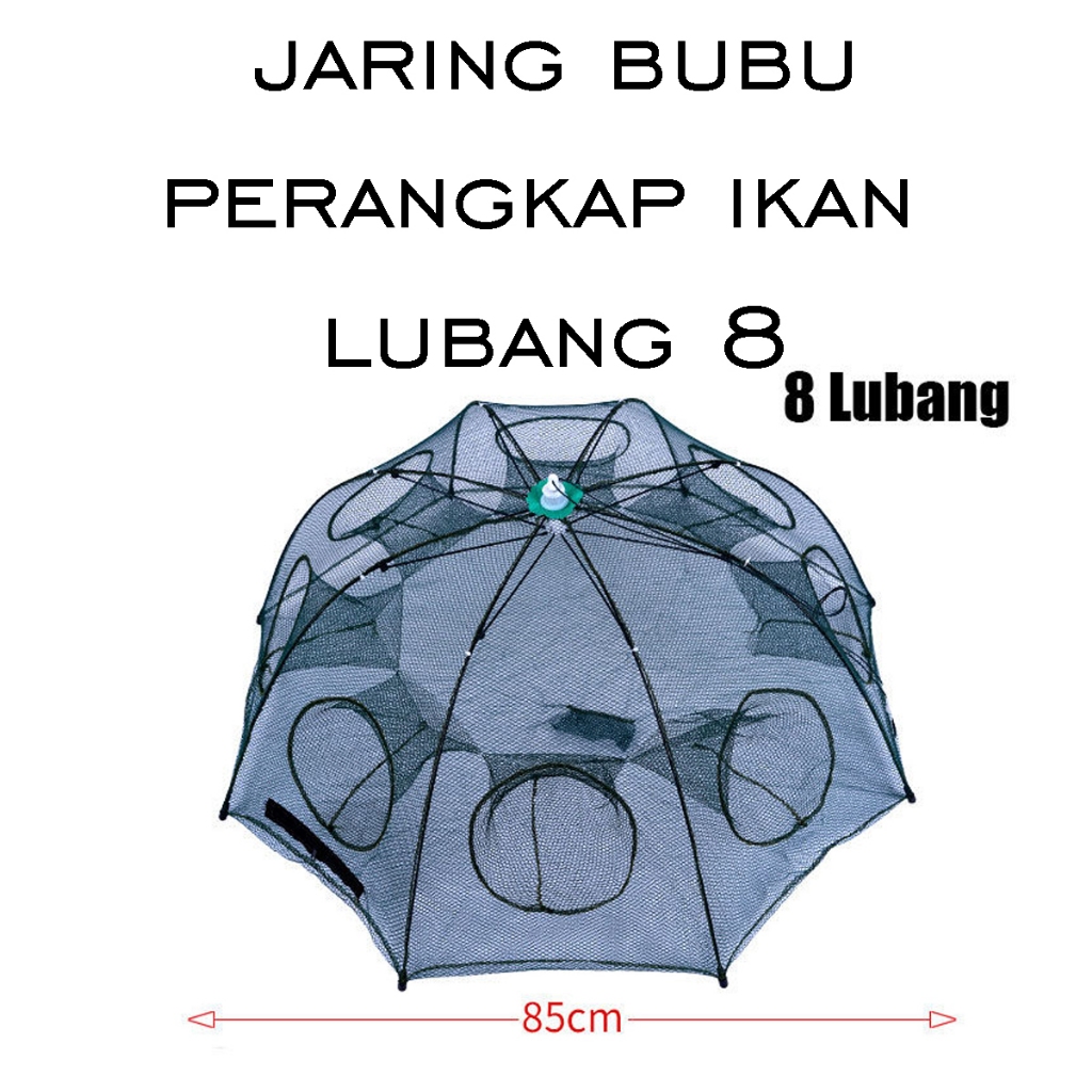 Jual Bubu payung 8 Lubang Jaring Jebakan Perangkap Udang ikan Kepiting | Shopee Indonesia