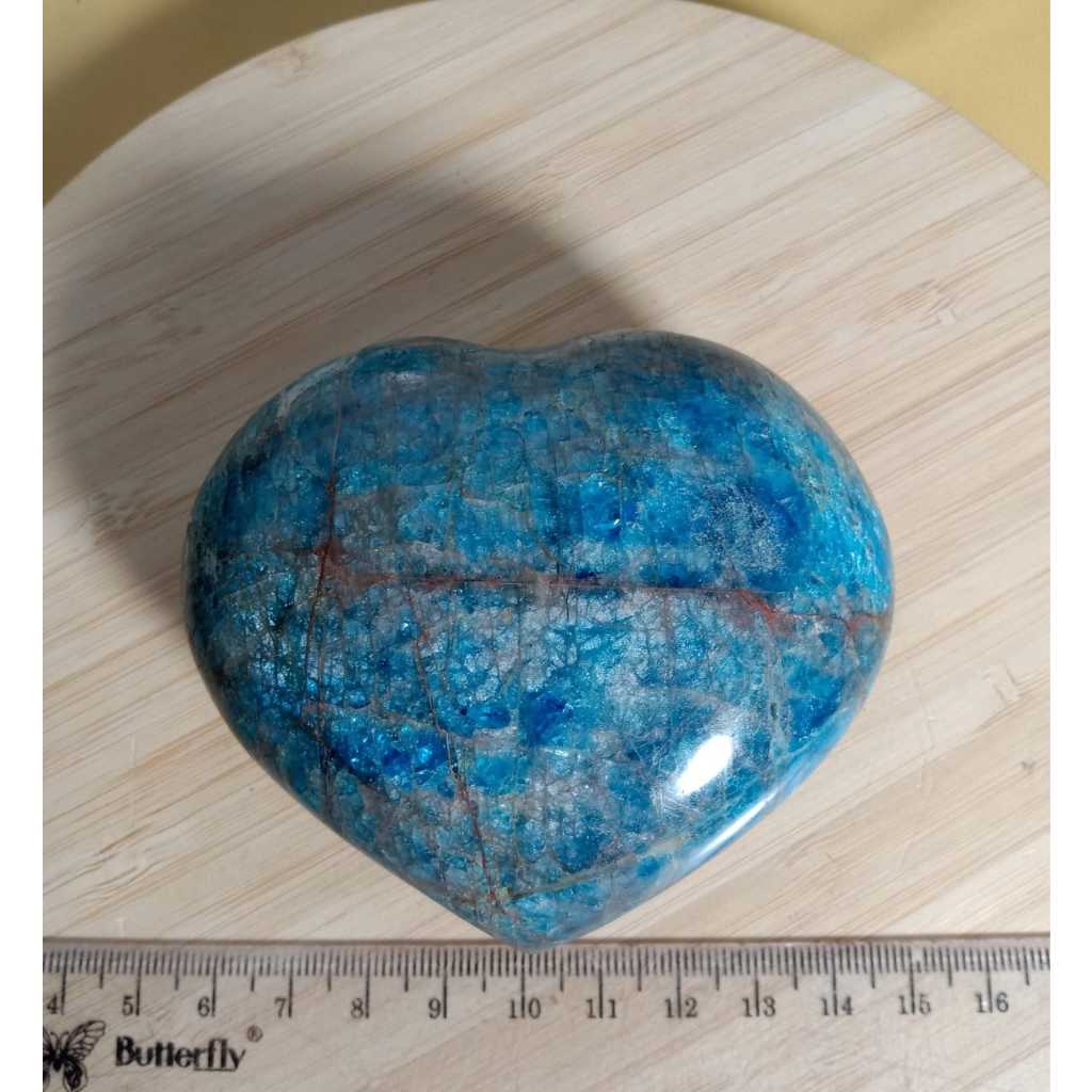 Jual Batu Blue Apatite Heart natural 390 grams | Shopee Indonesia