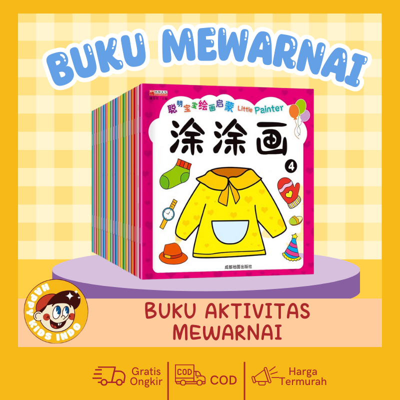 Jual Buku Mewarnai Random Karakter - Belajar Mewarnai Serta Mengenal ...