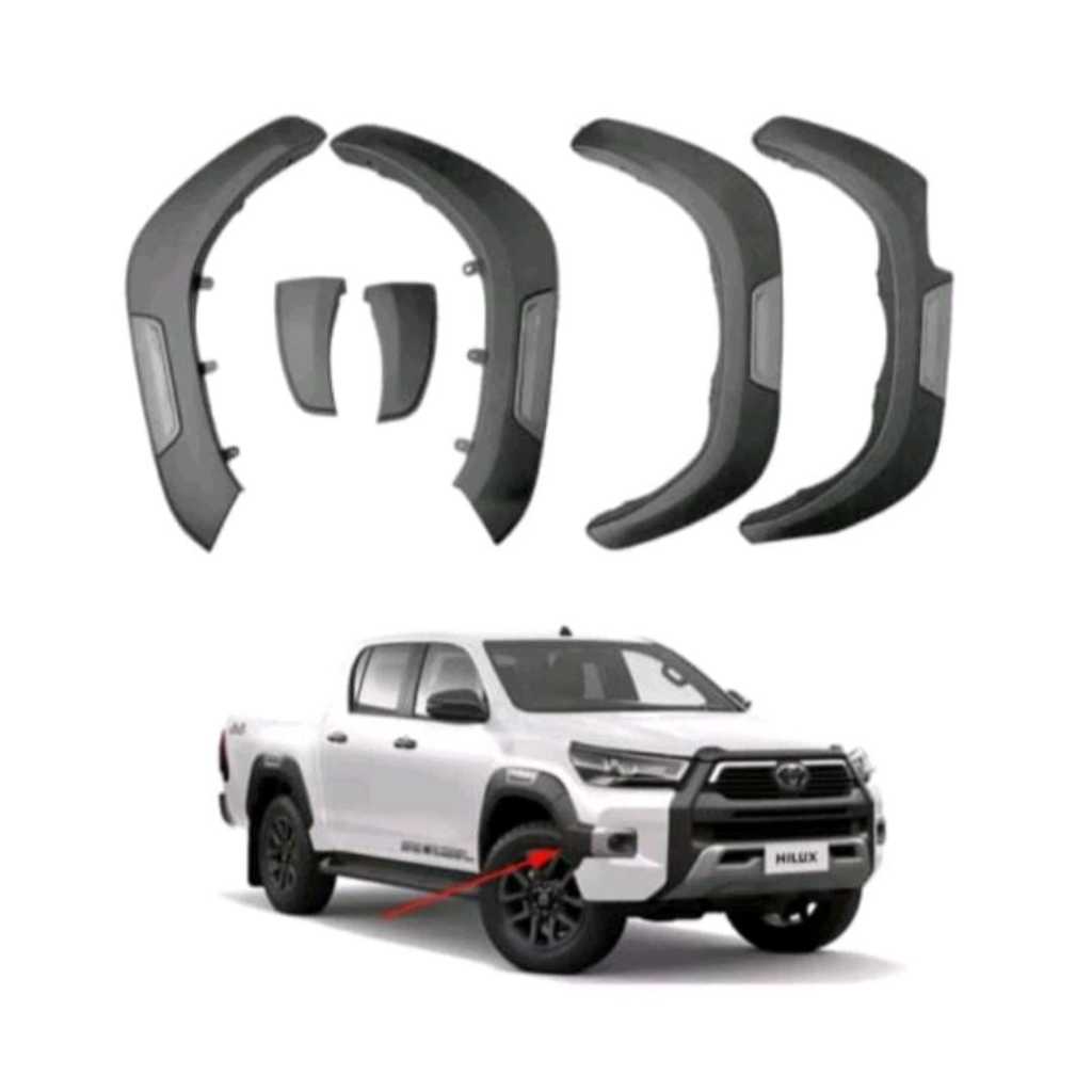 Jual OVER FENDER TOYOTA HILUX REVO DOUBLE CABIN 2021 | Shopee Indonesia