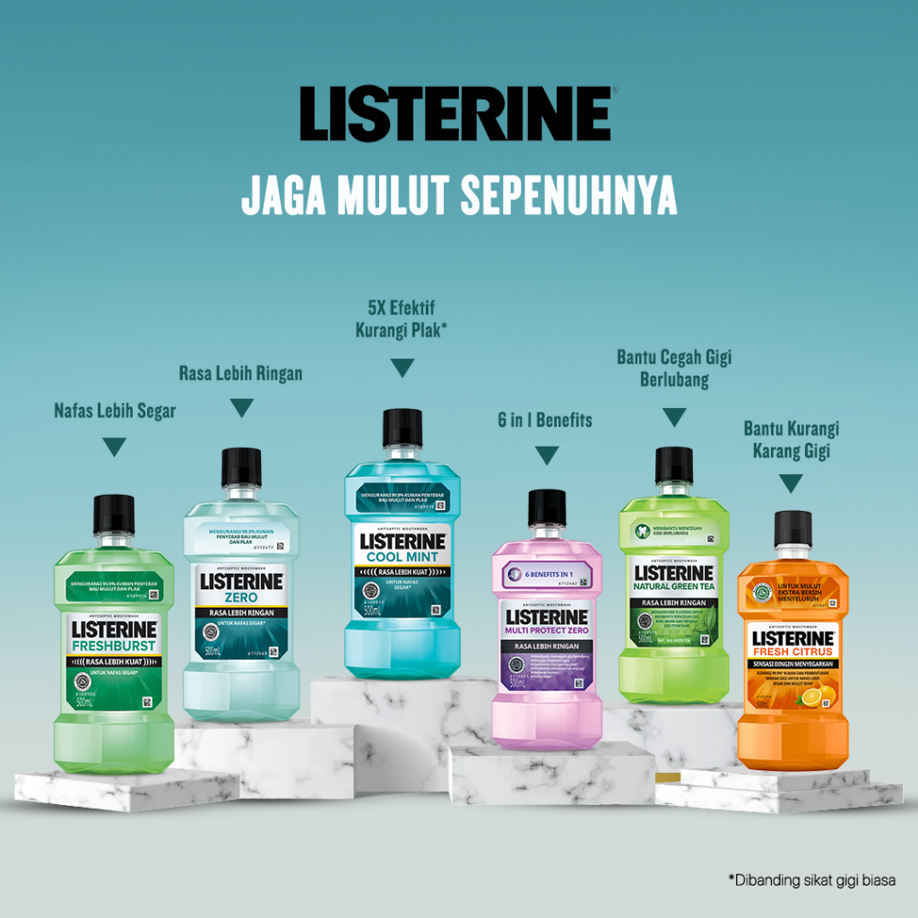 Jual ARJUNA LISTERINE Antiseptic Mouthwash / Obat Kumur Antiseptik ...