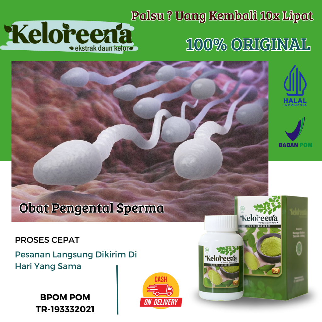 Jual Obat Pengental Sperma Mani Encer Penyubur Sperma Keloreena Ekstrak ...