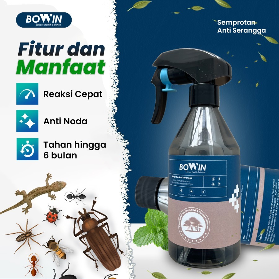 Jual Bowin Anti Serangga 300mL Cairan Pembasmi Lalat Kecoa Semut Tomcat ...