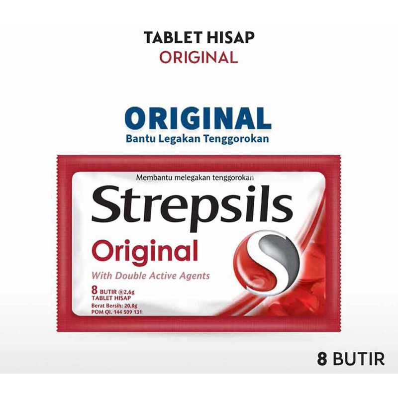 Jual Permen Strepsils Original Isi 8s | Shopee Indonesia