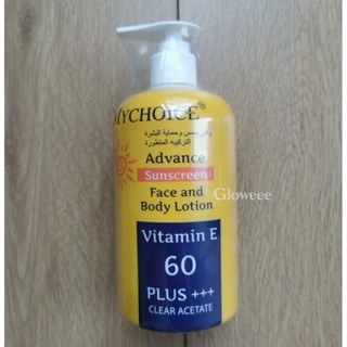 Jual 450GR - MYCHOICE ADVANCE SUNCREEN FACE AND BODY LOTION SPF 60 ...