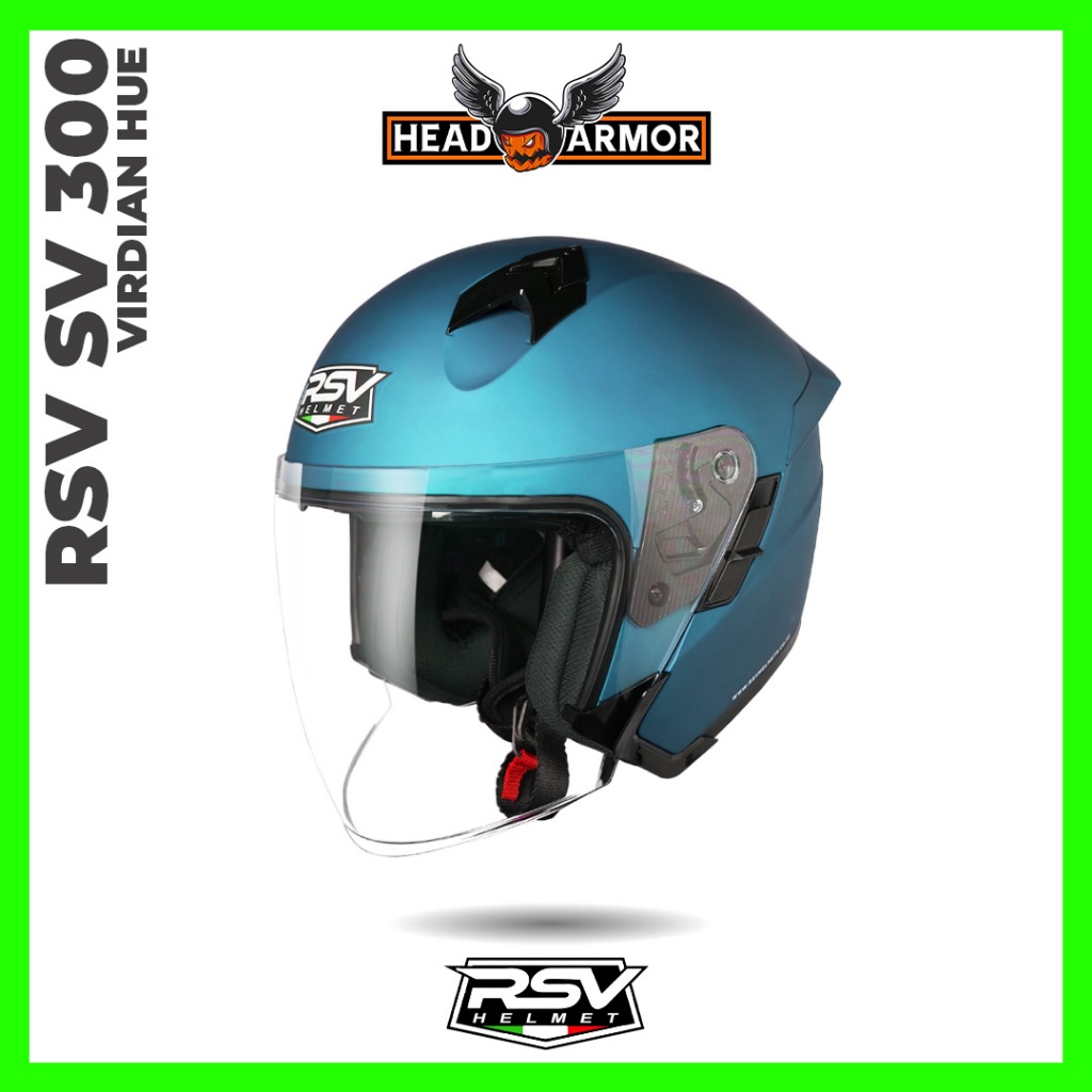 Jual Helm RSV SV-300 Virdian Hue | Helm Sport | Half Face | Head Armor ...
