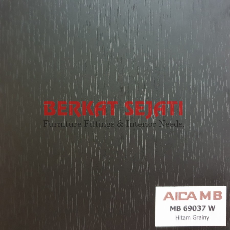 Jual AICA HPL AICA MB 69037 W - GRAINY BLACK HITAM SERAT - SOLID | Shopee Indonesia