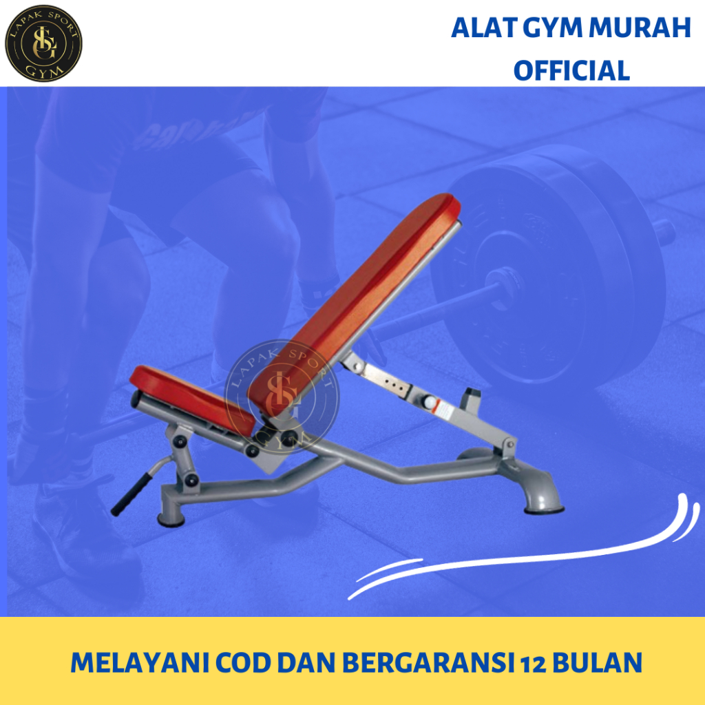 Jual Alat Fitness Multi Adjustable Bench MBH H-037 Commersial Gym ...