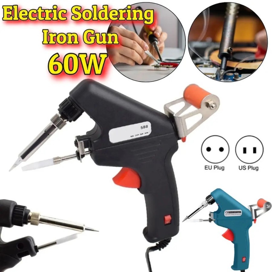 Jual Solder Tembak Timah Besi Soldering Las Perbaikan Heat 220V 60W ...