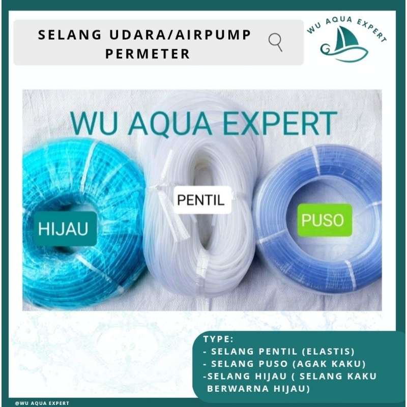 Jual SELANG UDARA / AIRPUMP / AERATOR / CO² Per Meter Selang Oksigen ...