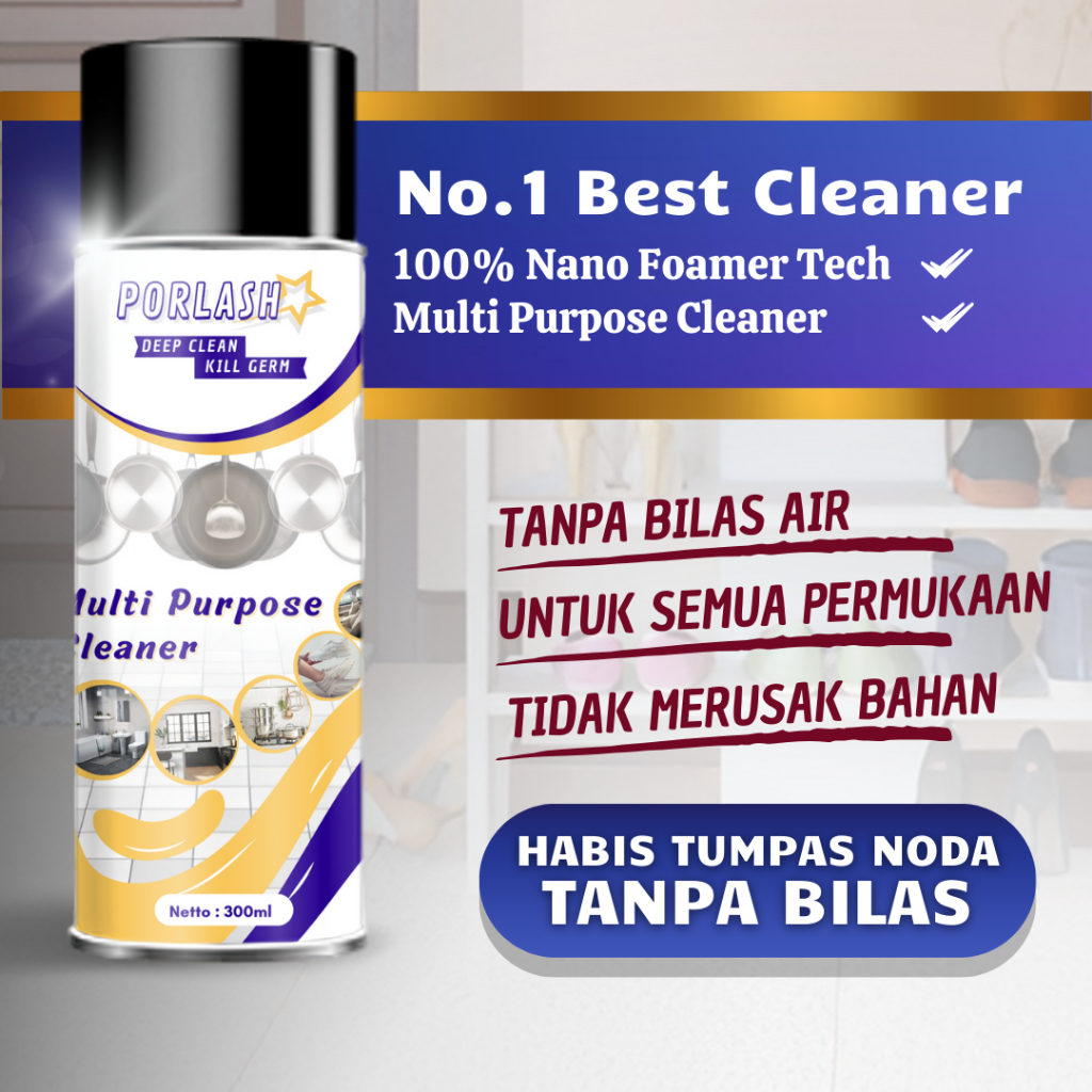 Jual PORLASH DEEP CLEAN KILL GERM Pembersih multifungsi serbaguna ...