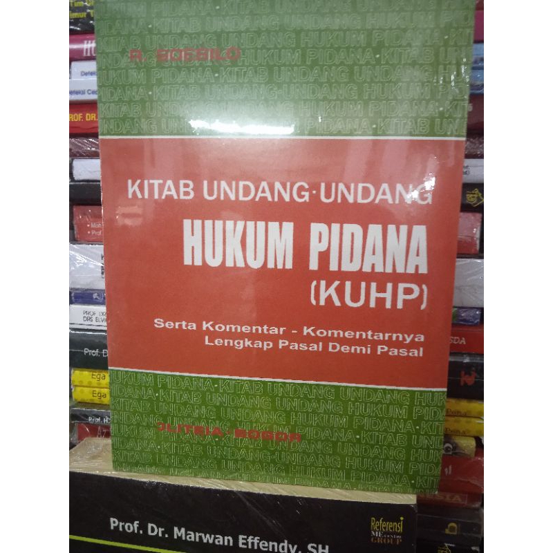 Jual buku KITAB UNDANG UNDANG HUKUM PIDANA (KUHP) BY R.SOESILO | Shopee ...