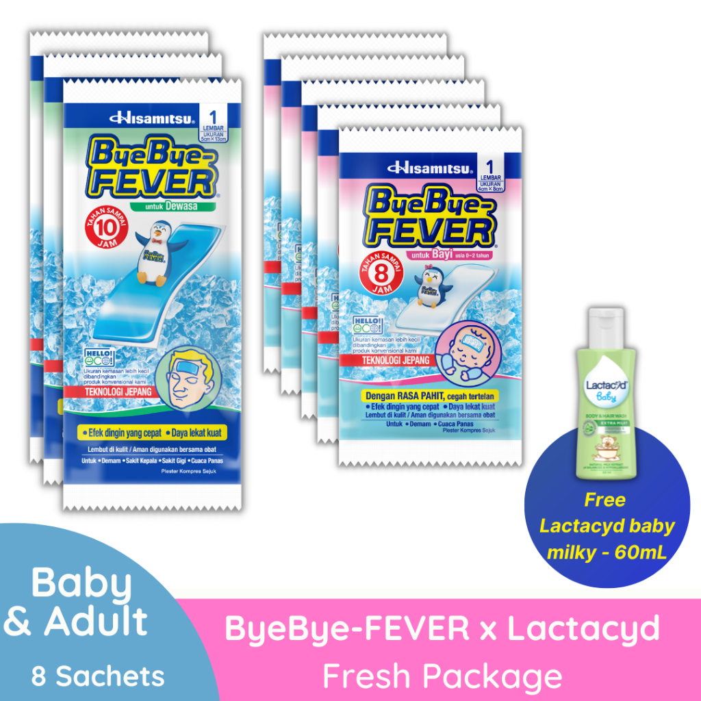 Jual ByeBye Fever x Lactacyd Fresh Package | Shopee Indonesia