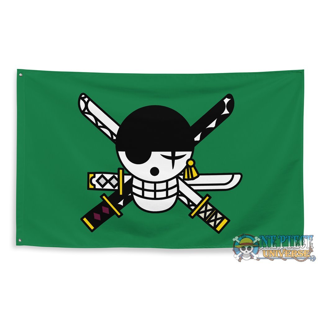 Jual Bendera Roronoa Zoro Jolly Roger Flag One Piece | Shopee Indonesia