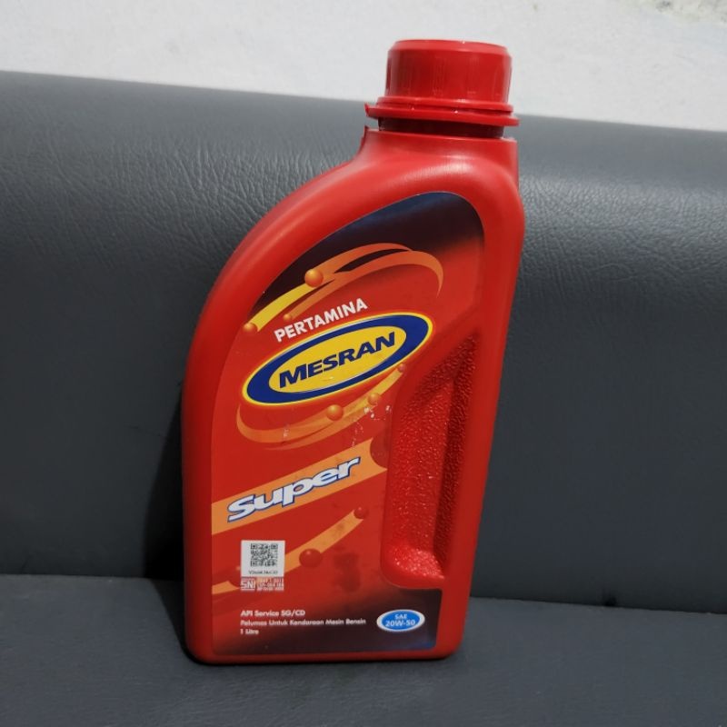 Jual Oli Mesin Mesran Super 4T Pertamina SAE 20W-50 1L 1 Liter | Shopee Indonesia