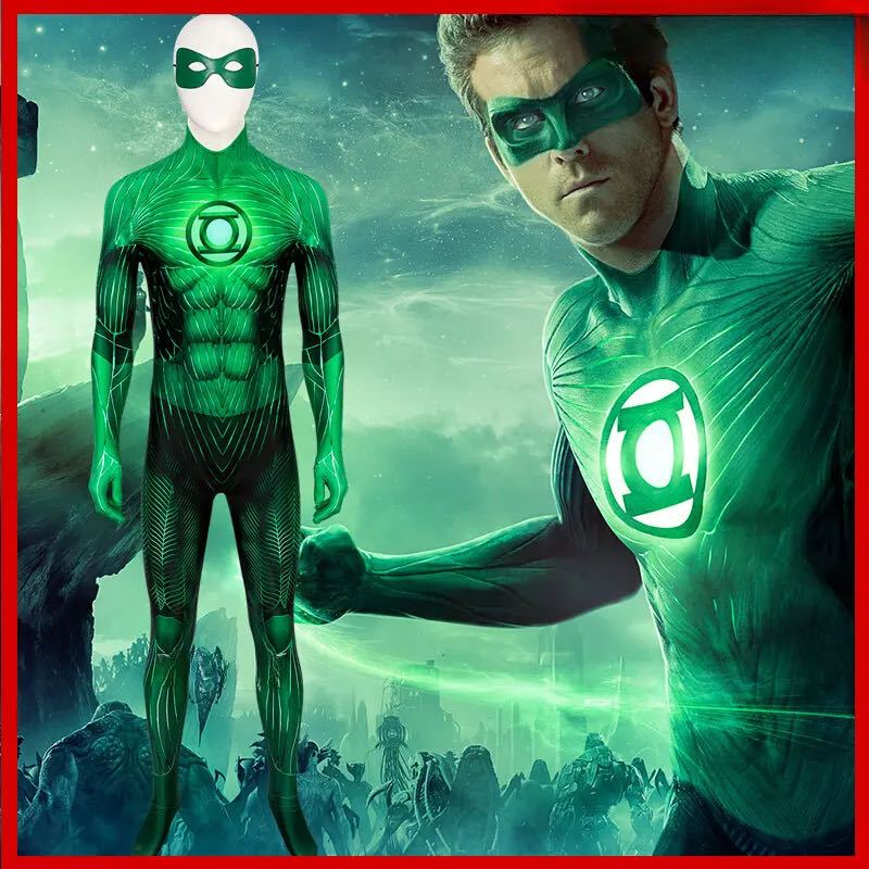 Jual Justice League Green Lantern Hal Jordan Cosplay Halloween ...