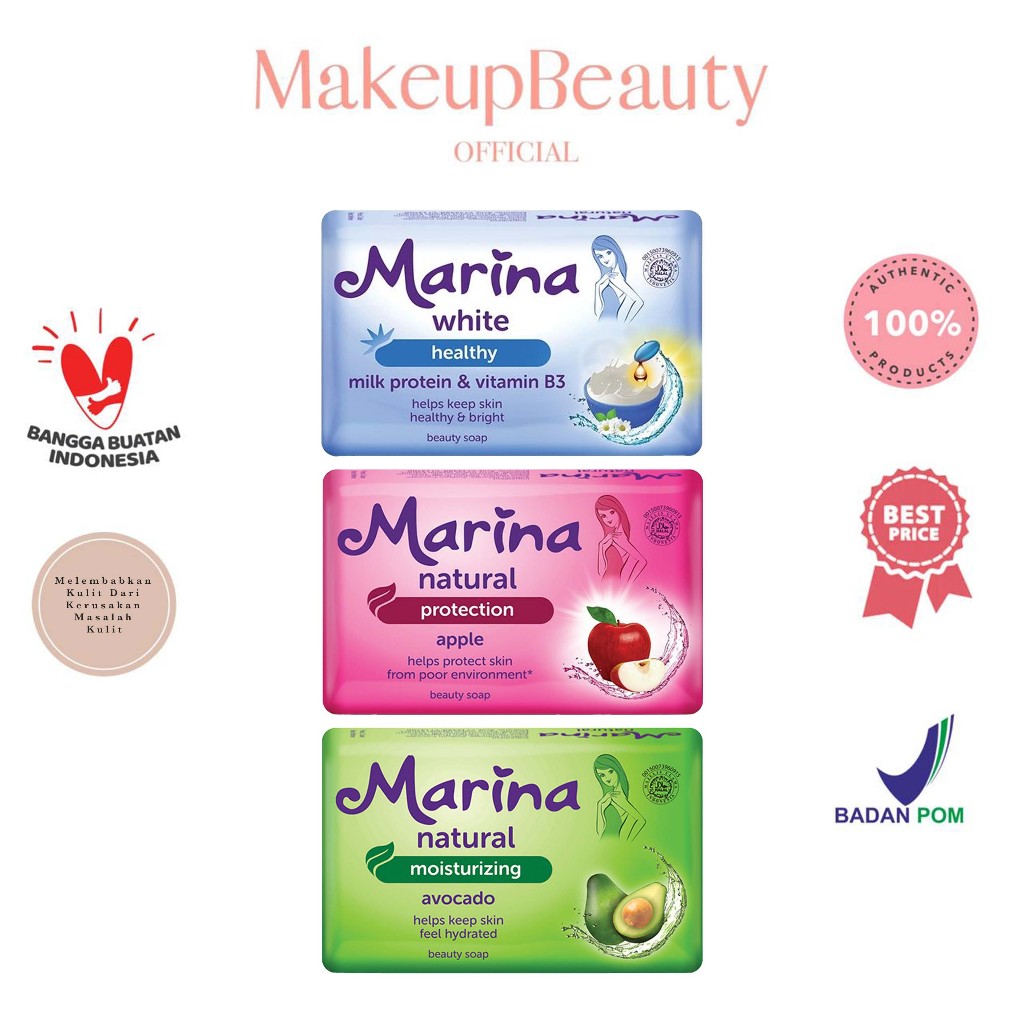 Jual MARINA Soap Bar 60gr - Sabun Mandi Batang | Shopee Indonesia