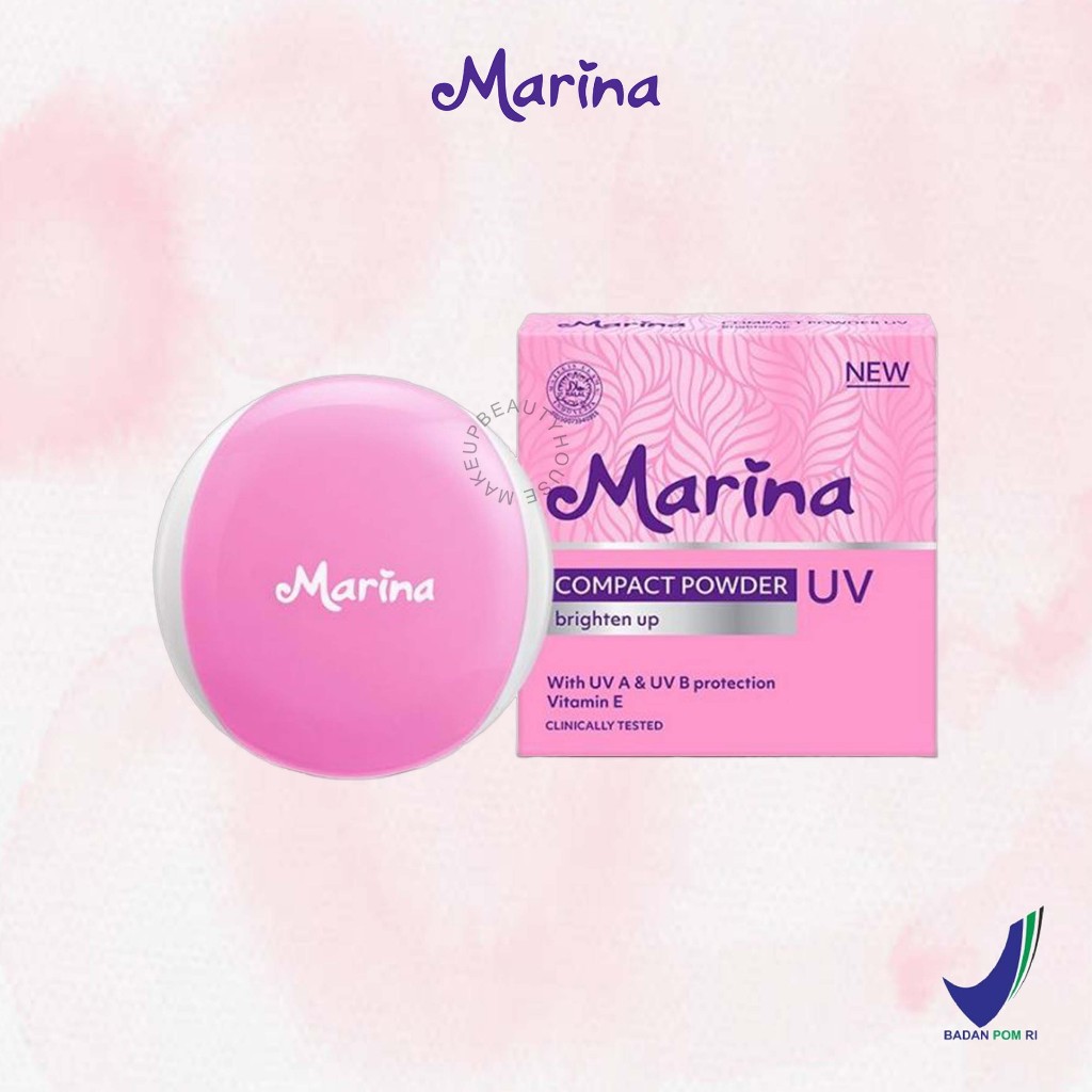 Jual MARINA Compact Powder UV Brighten Up 12gr - Bedak Padat | Shopee ...