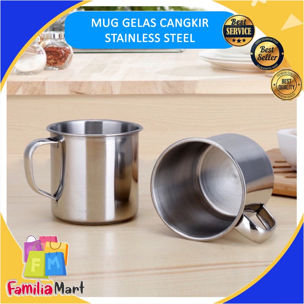 Jual Mug Gelas Cangkir Stainless Steel / Gelas Cangkir Kopi Teh / Gelas ...