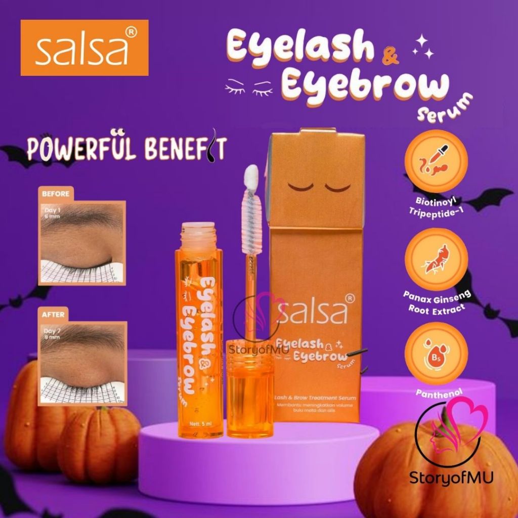 Jual ️ StoryofMU ️ SALSA Eyelash & Eyebrow Serum 5ml - Serum Bulu Mata ...
