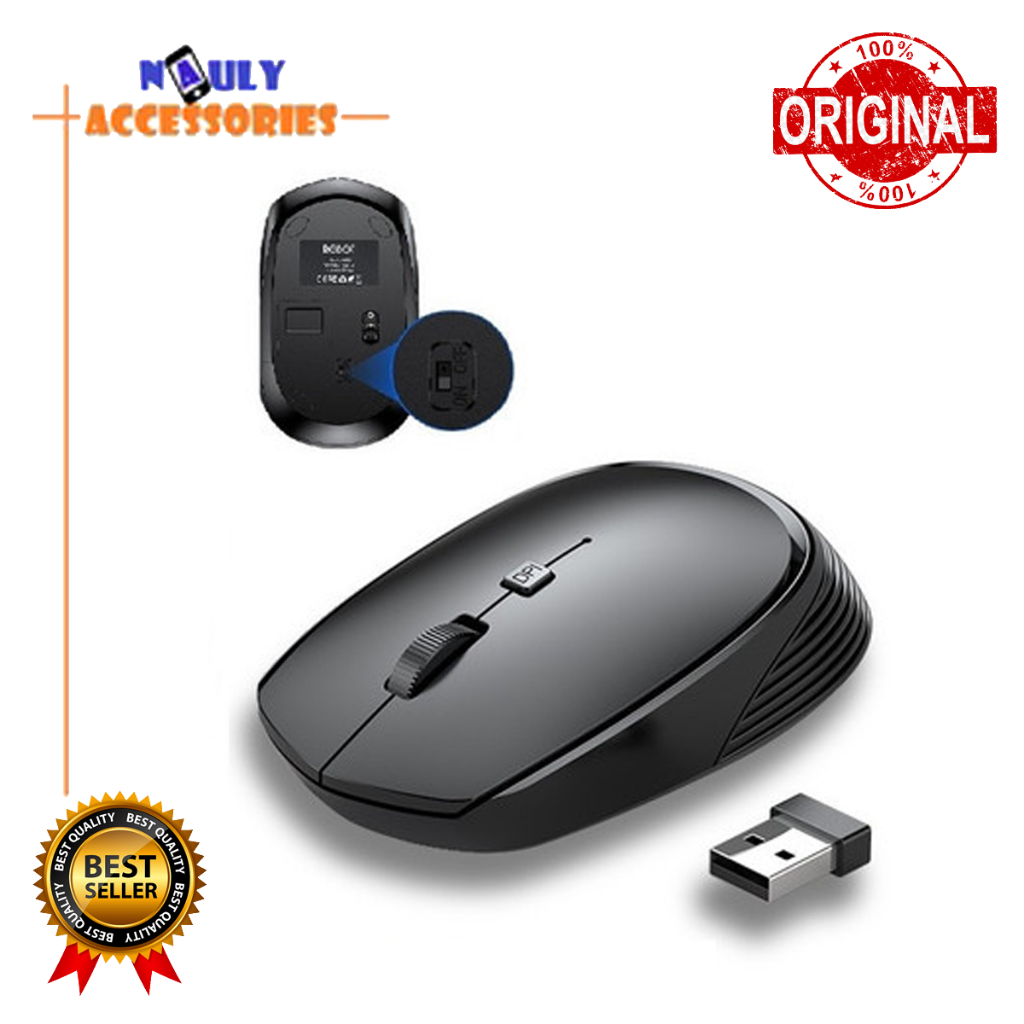 Jual Mouse Robot M205 Wireless Mouse Optical 2.4Ghz 16000DPI Original | Shopee Indonesia