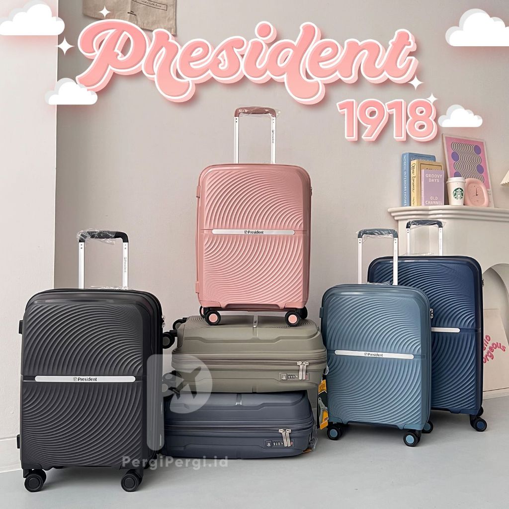 Jual Koper PRESIDENT Original 1918 & 1920 Series 20 Inch 24 inch TSA ...