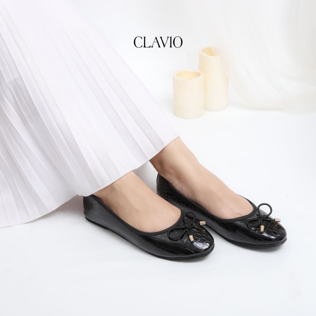 Jual Clavio - Sepatu Flatshoes Wanita Teta Ballerina Flat | Shopee ...