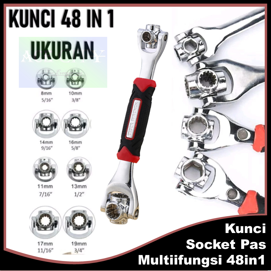 Jual Kunci Pass Multi Fungsi 48in1 / Kunci Tiger Wrench Universal KUNCI ...